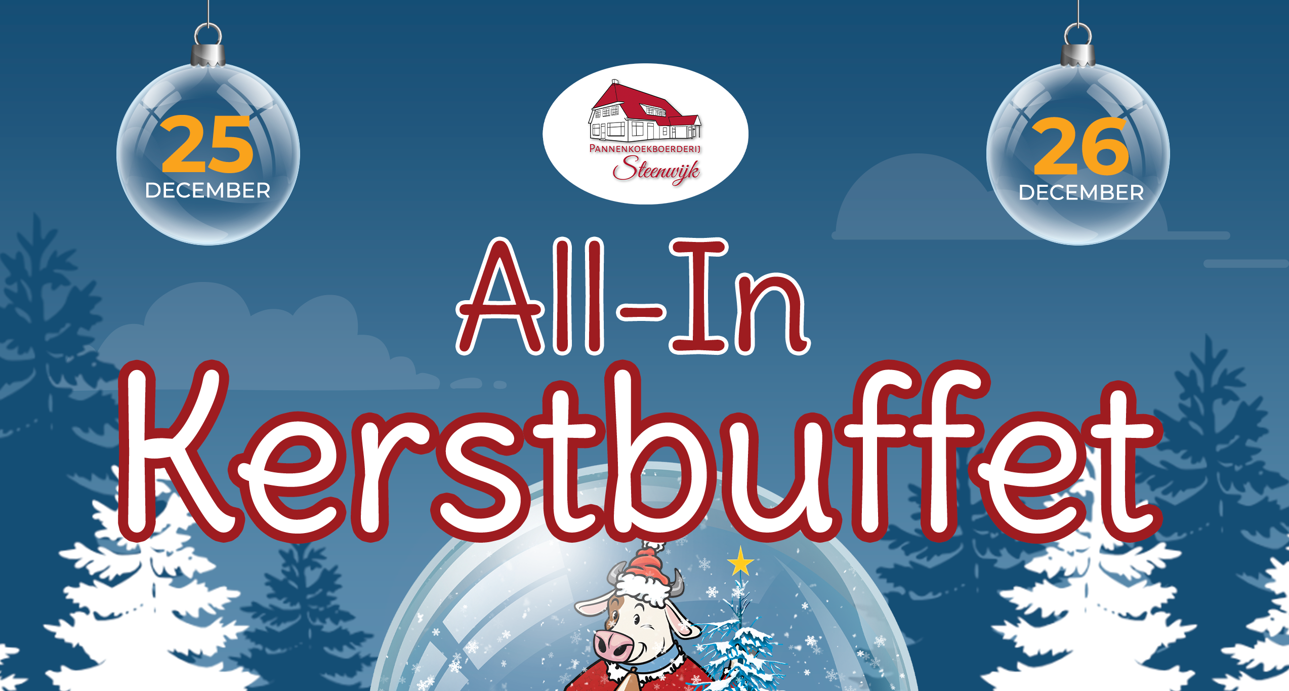 Kerstbuffet 2025 | Pannenkoekboerderij Steenwijk